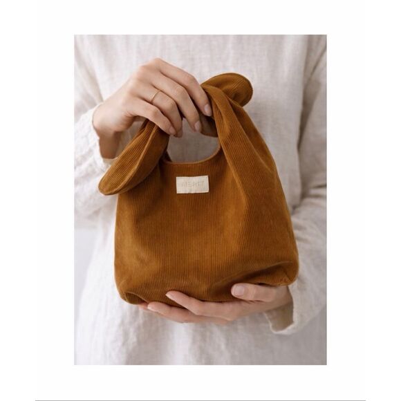 Merit | Bags | Merit Corduroy Knot Hobo Bag Mustard Brown | Poshmark